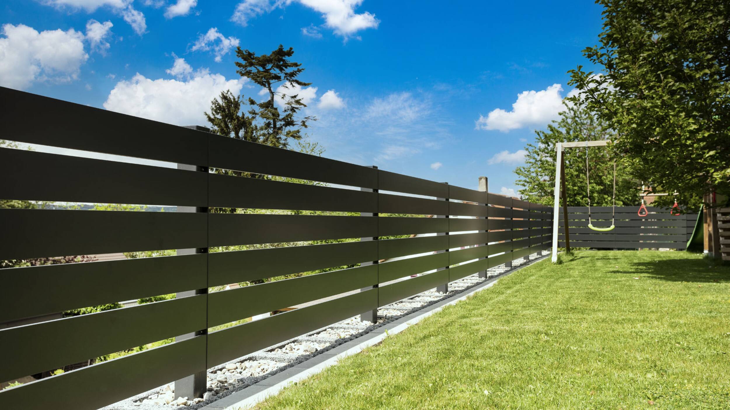 Modern Aluzaun