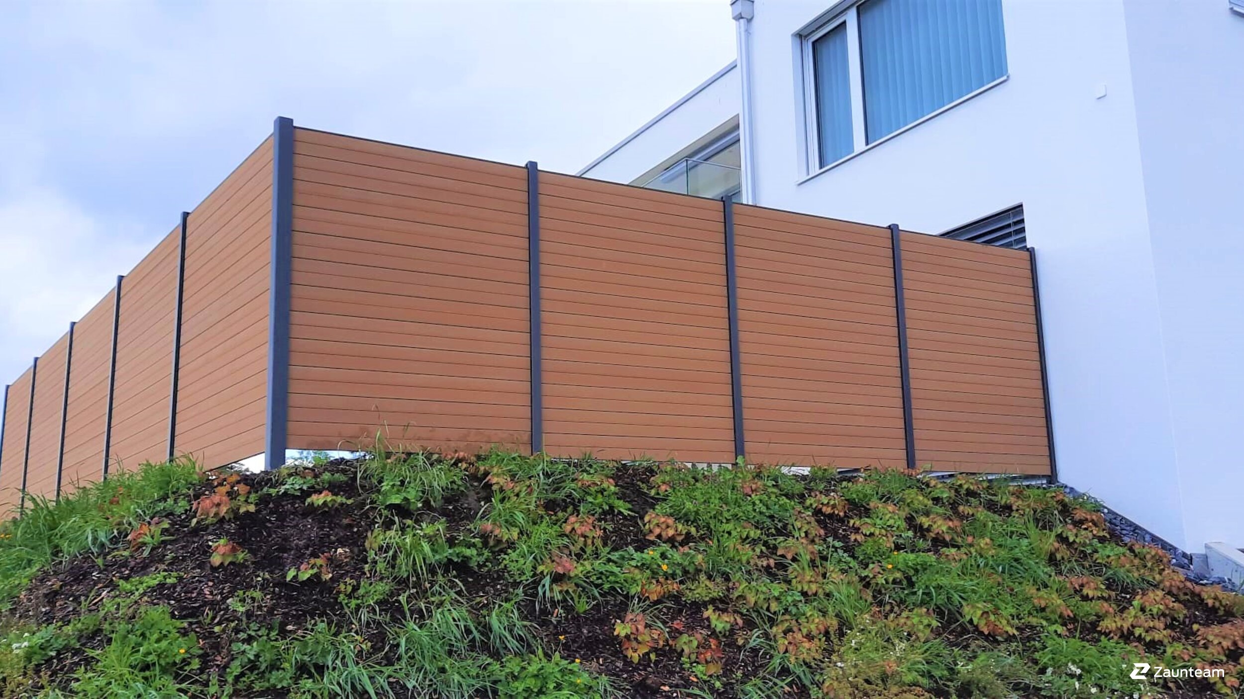 Sichtschutz aus WPC Mombasa von Zaunteam