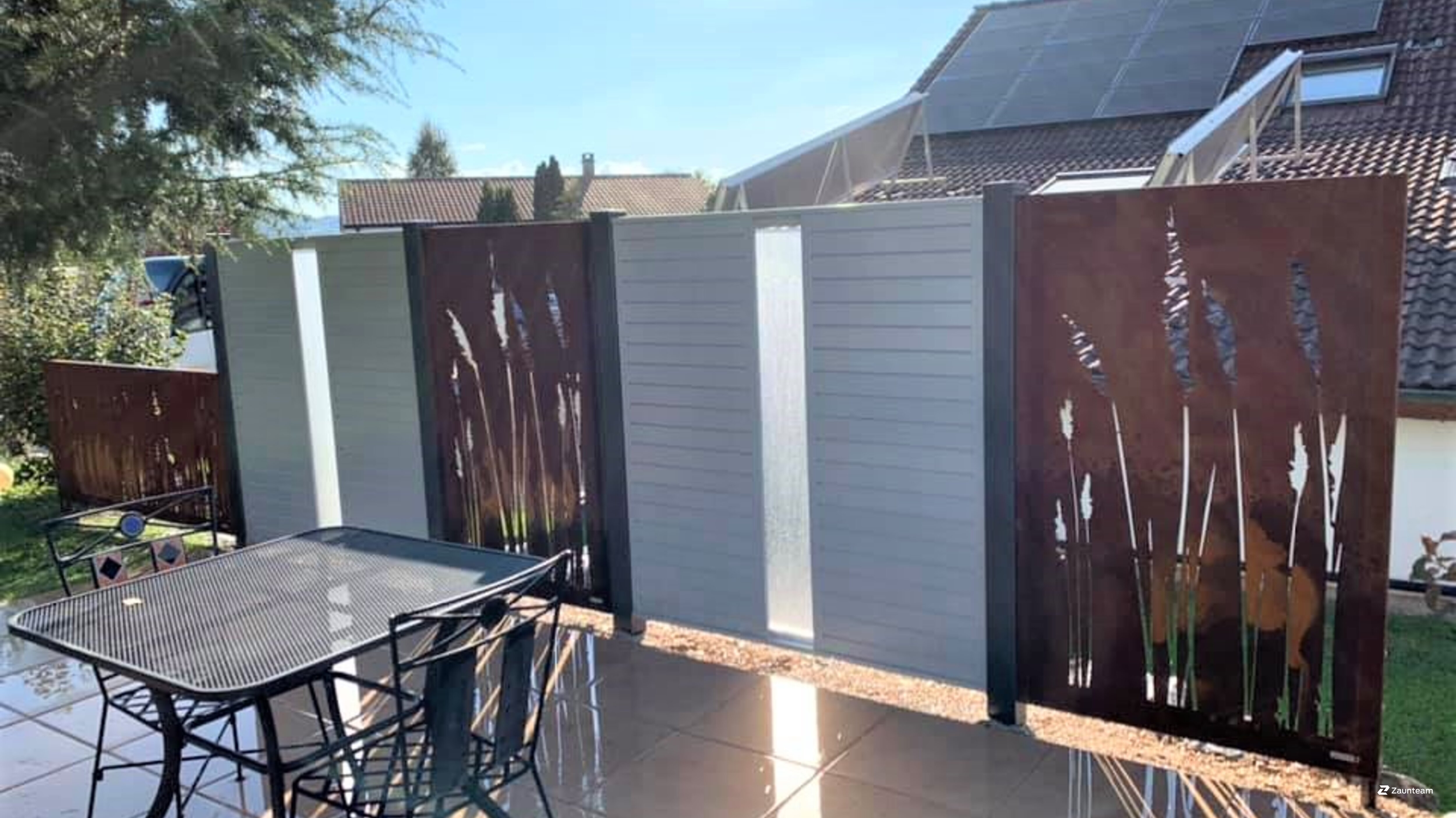 Sichtschutz aus Aluminium von Zaunteam