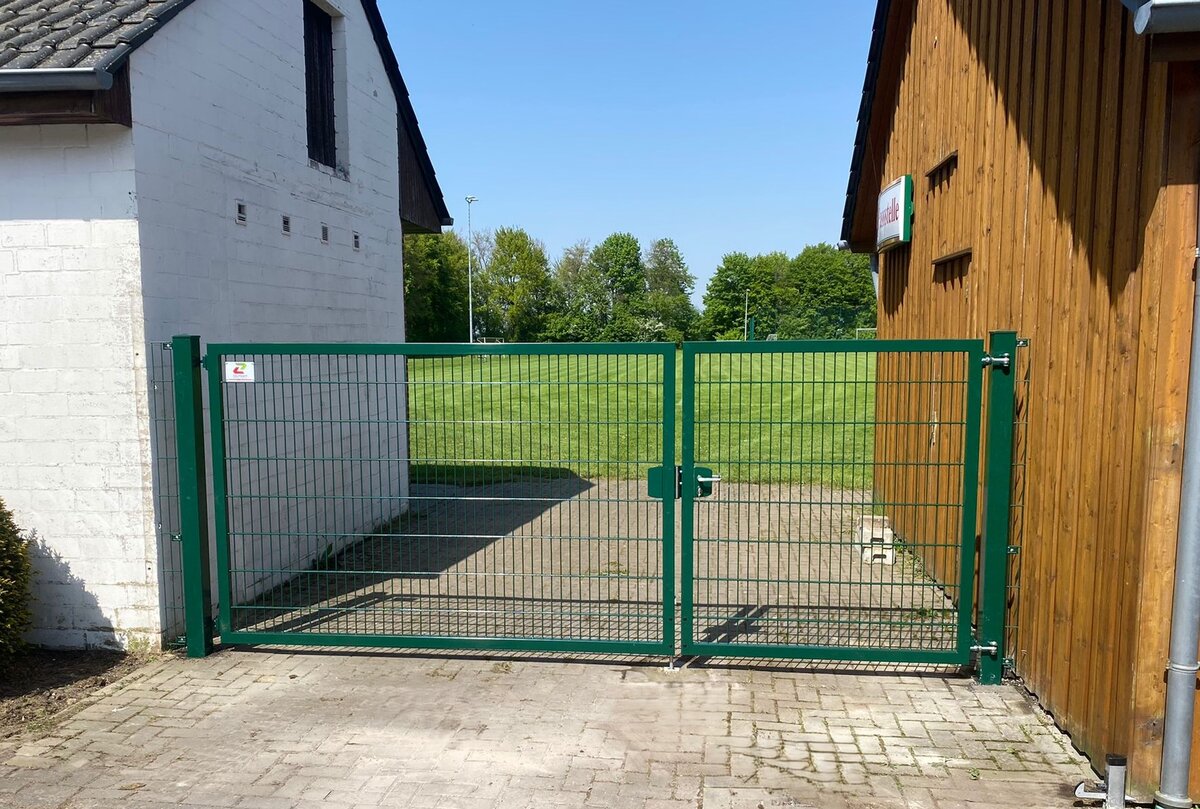 Swissclôture | Porte en treillis à double barre, 2 vantaux, 32312 Lübbecke