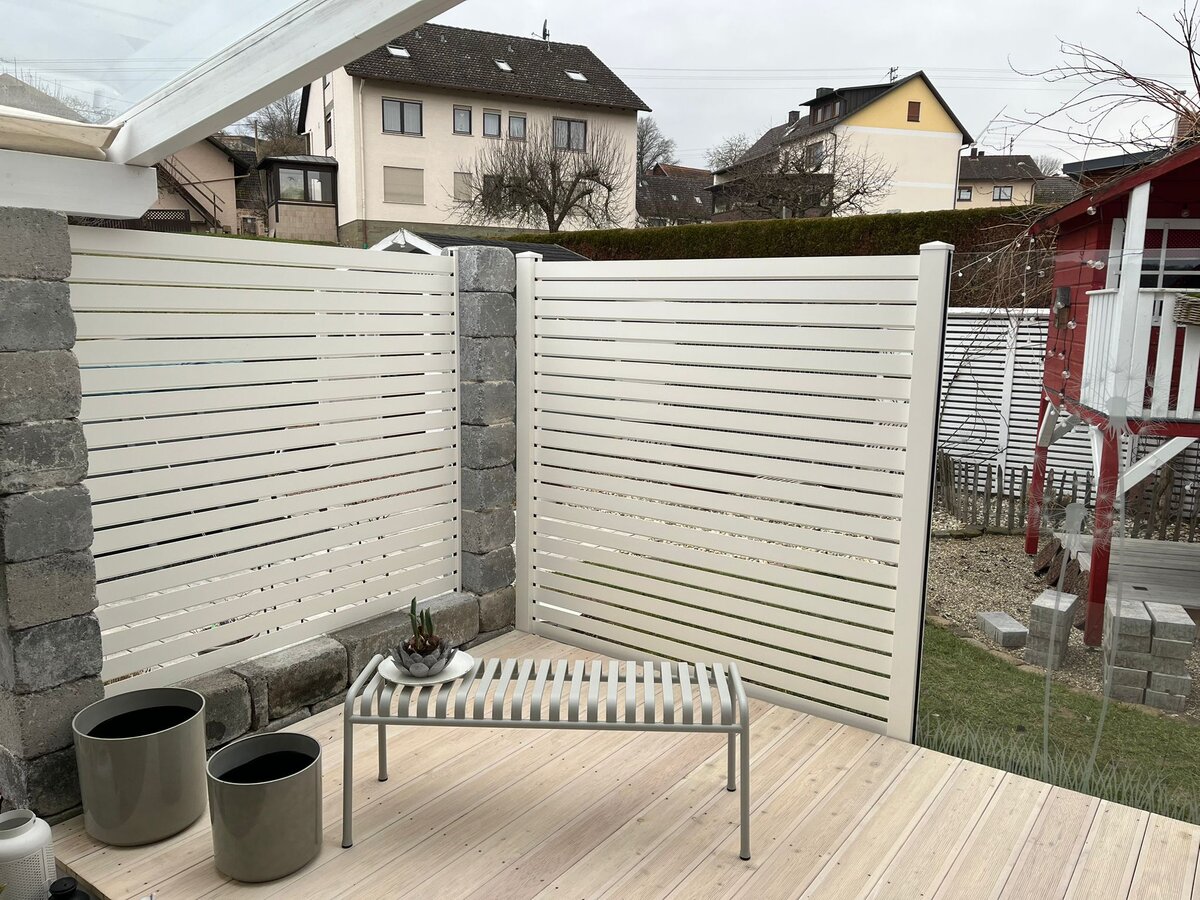 Zaunteam | Alu Varioprofil Rhombus einbetoniert, 63928 Eichenbühl-Heppdiel