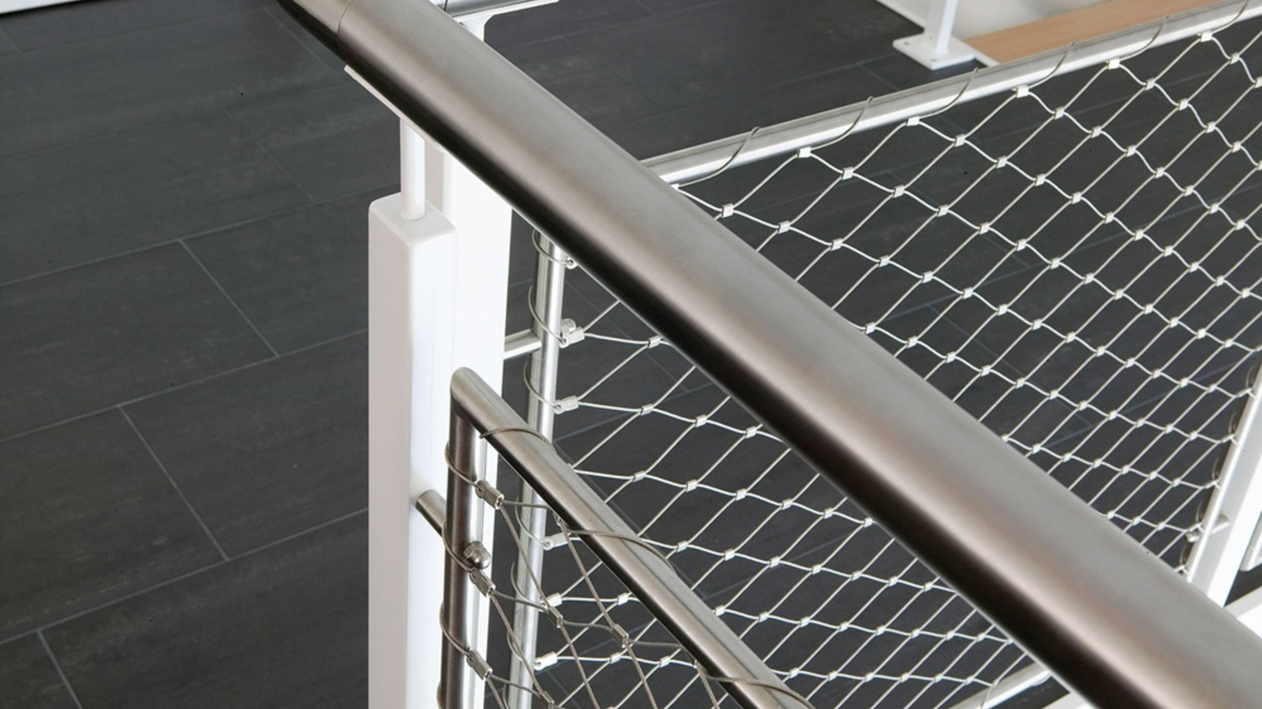 Edelstahlnetz für eine dekorative Sicherung